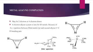 Metal alkyne complexes.pptx in chemistry | PPTX