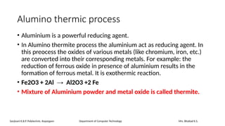 Metals and alloys ppt for first year dip | PPTX