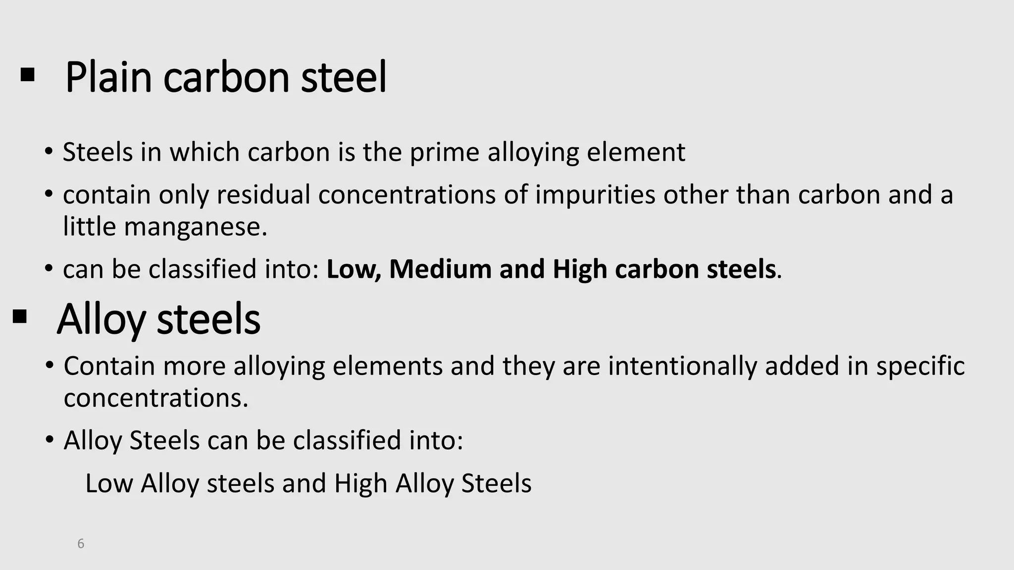 Metal alloys , plain carbon steel | PDF