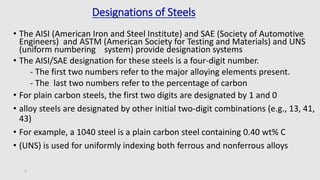 Metal alloys , plain carbon steel | PDF