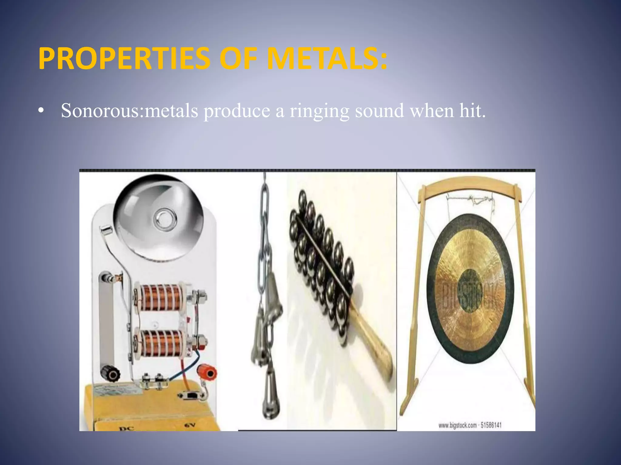 Metal and non metal 6 class | PPTX