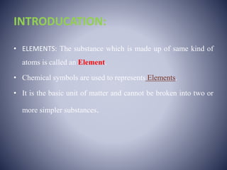 Metal and non metal 6 class | PPTX
