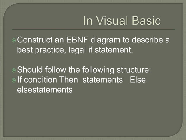 Meta Languages Bnf Ebnf Student Version | PPTX