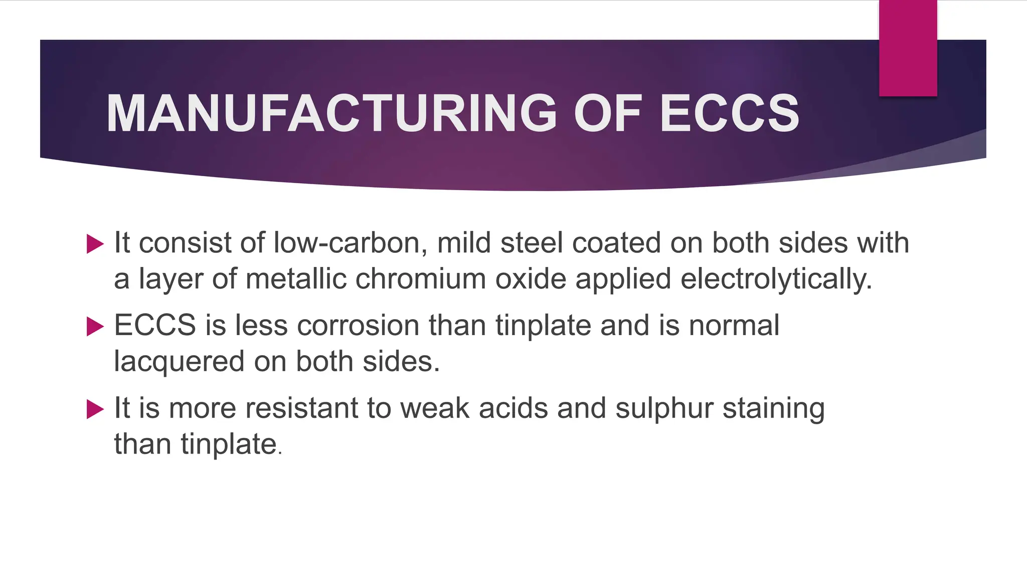 metal as a packaging material used in food industry pptx | PPTX