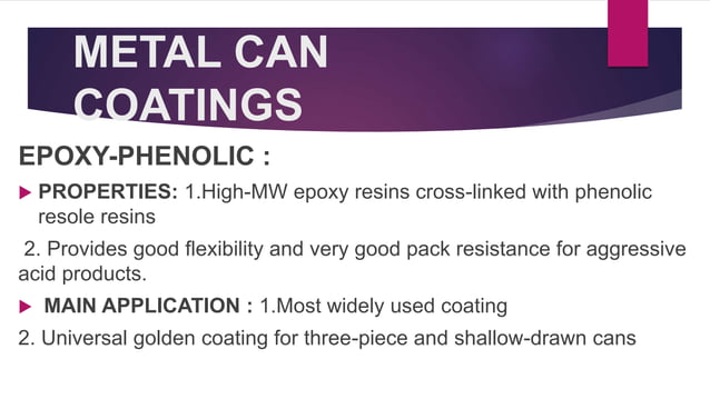 metal as a packaging material used in food industry pptx | PPTX