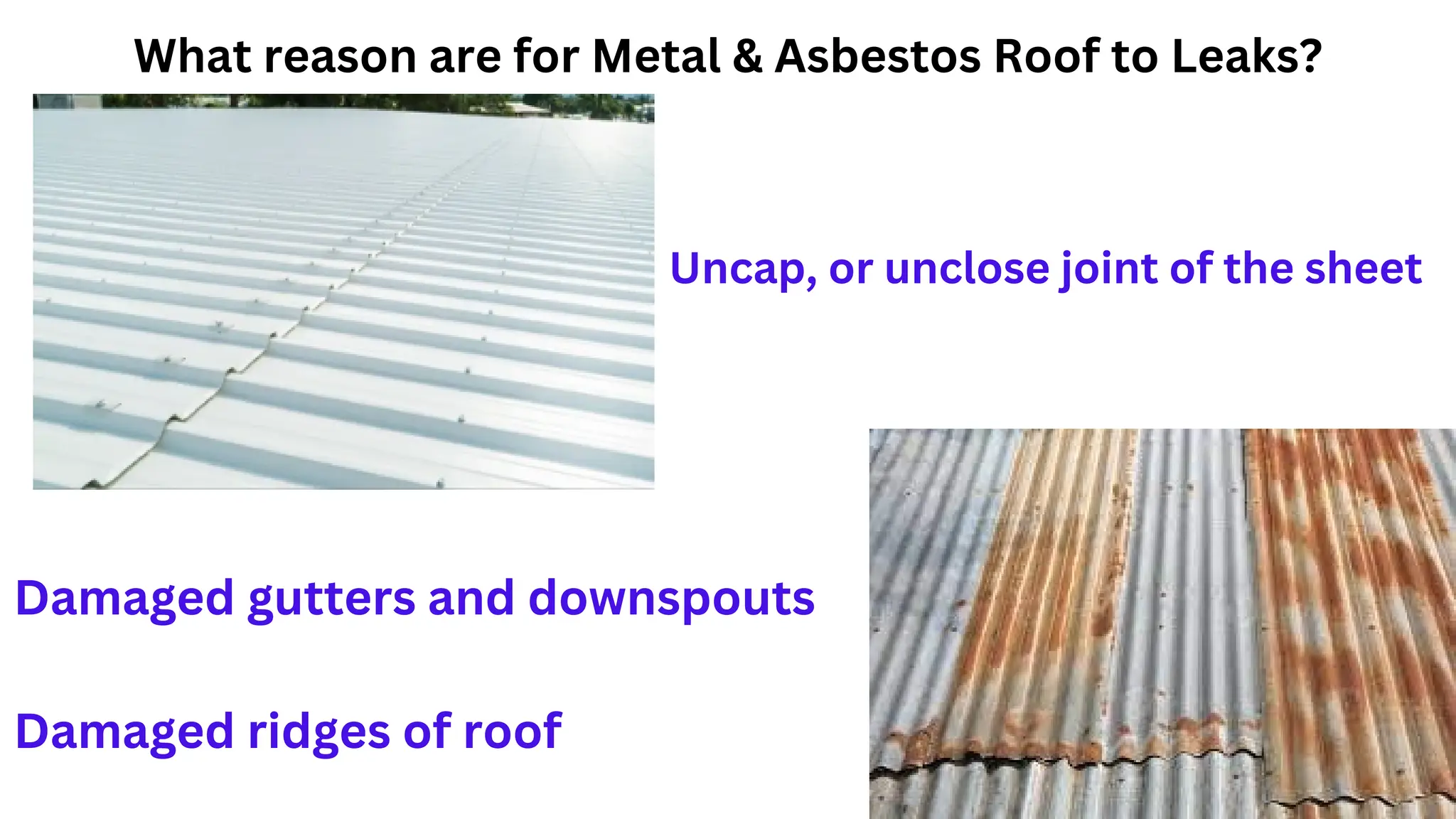 Metal & Asbestos Roof Waterproofing Method , Process | PDF