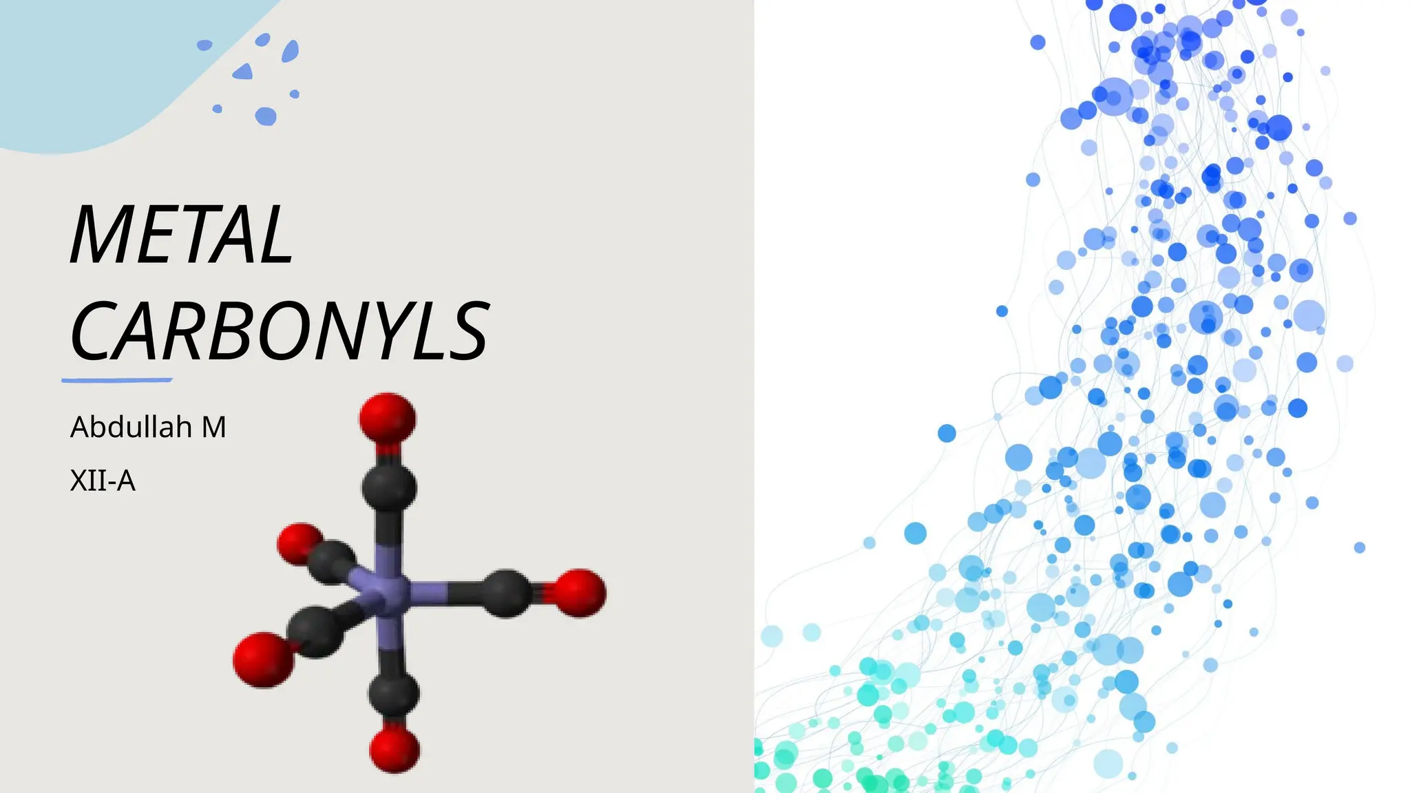 METAL CARBONYLS - POWERPOINT PRESENTATION | PPTX
