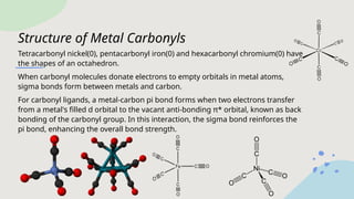 METAL CARBONYLS - POWERPOINT PRESENTATION | PPTX