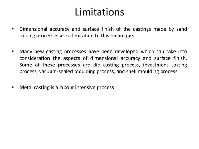 Metal casting ppt1 | PPT
