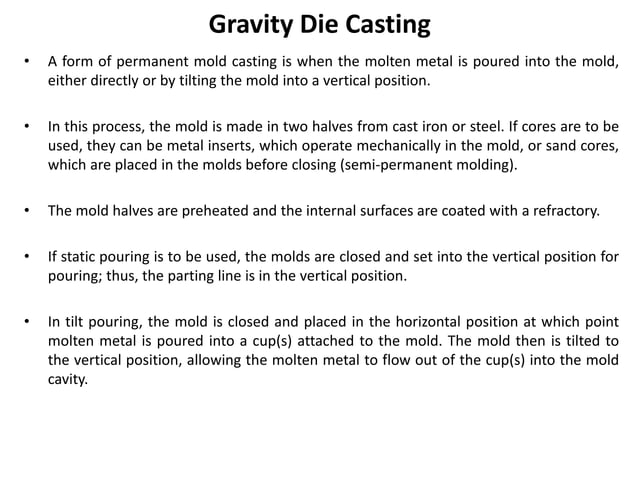 Metal casting ppt2 | PPTX