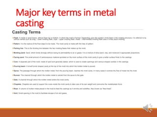 Metal casting process presentation | PPTX