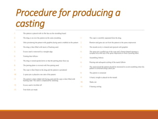 Metal casting process presentation | PPTX