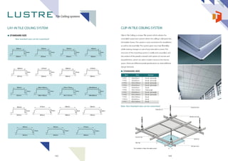 Metal Ceiling System – Durable & Modern Architectural Ceilings | PDF