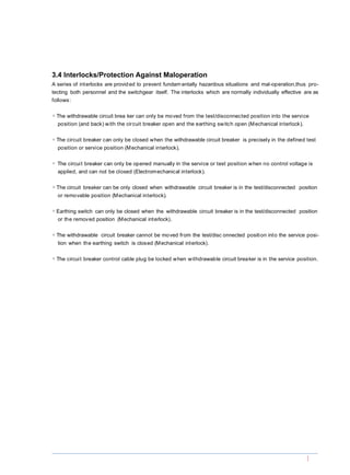Metal clad switchgear 33k v | PDF