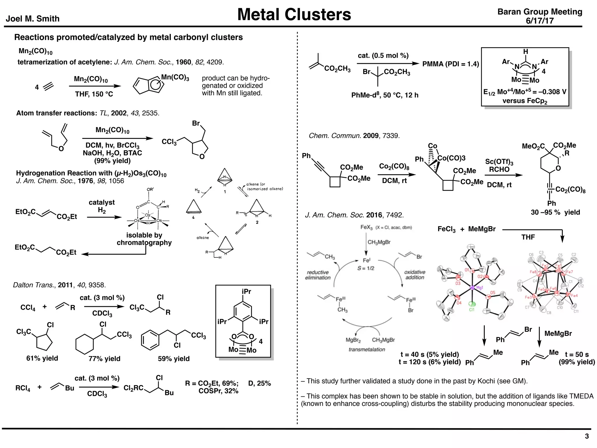 Metal clusters smith2017 | PDF
