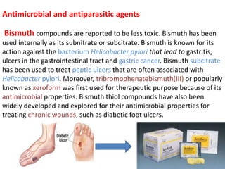 Metal complexes in therapeutic use of non chelated compounds | PPTX