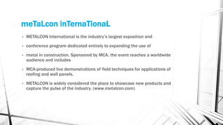 Metal construction association (mca) | PPT