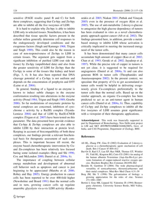 Metal cu(ii) and zn(ii) bipyridyls as inhibitors of lactate | PDF