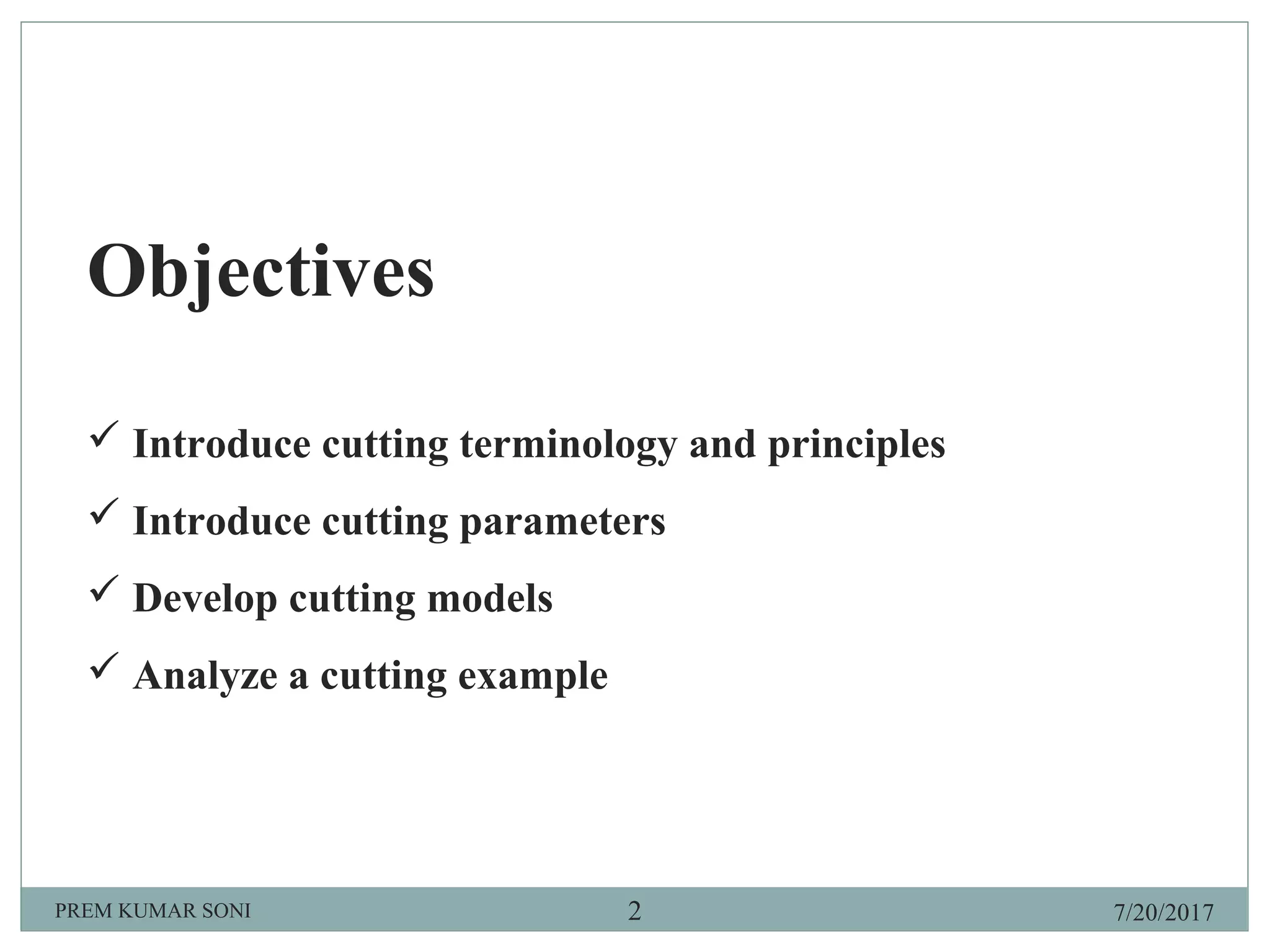 Metal cutting | PPT