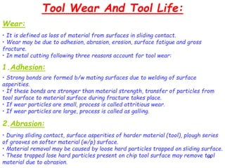 Metal cutting and tool design 3 | PPTX