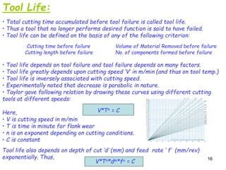 Metal cutting and tool design 3 | PPTX