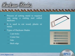 Metal Cutting Hacksaw Blades | PDF