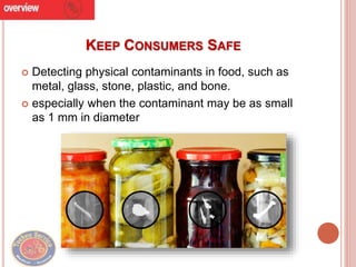 Metal detection and x ray inspection of food | PPTX