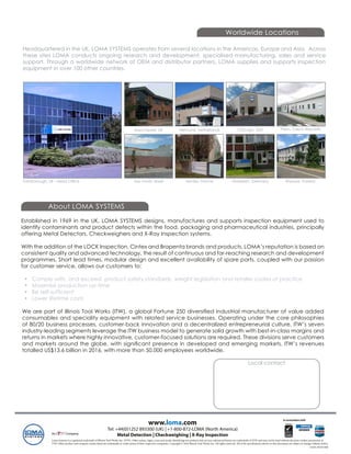 Metal Detection Brochure Loma Systems | PDF