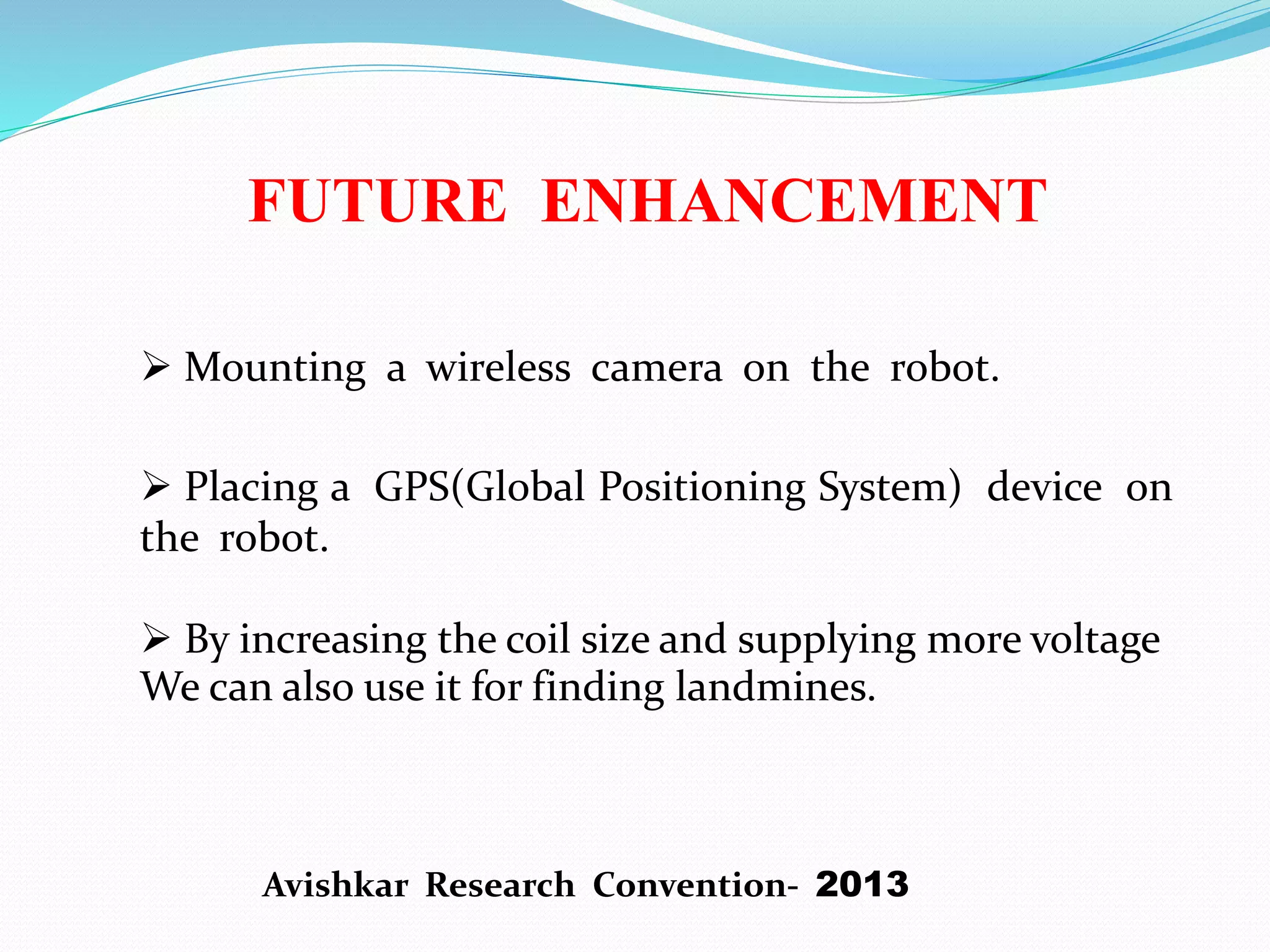 Metal detector robotic vehicle | PPTX