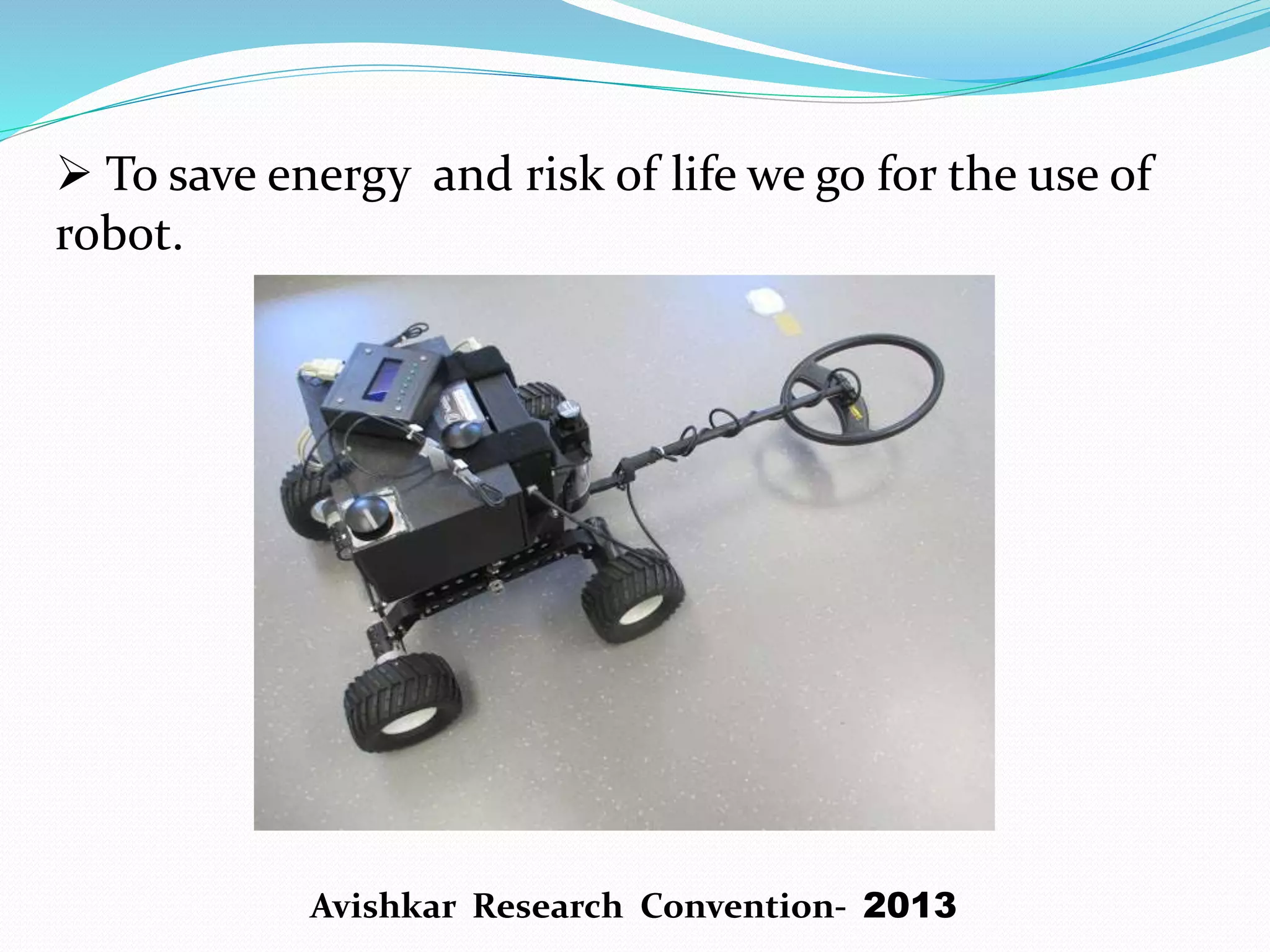 Metal detector robotic vehicle | PPTX