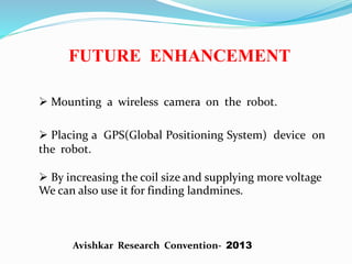 Metal detector robotic vehicle | PPTX