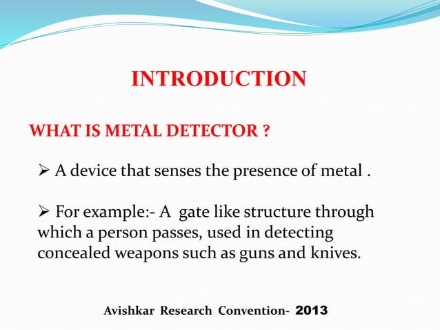 Metal detector robotic vehicle | PPT