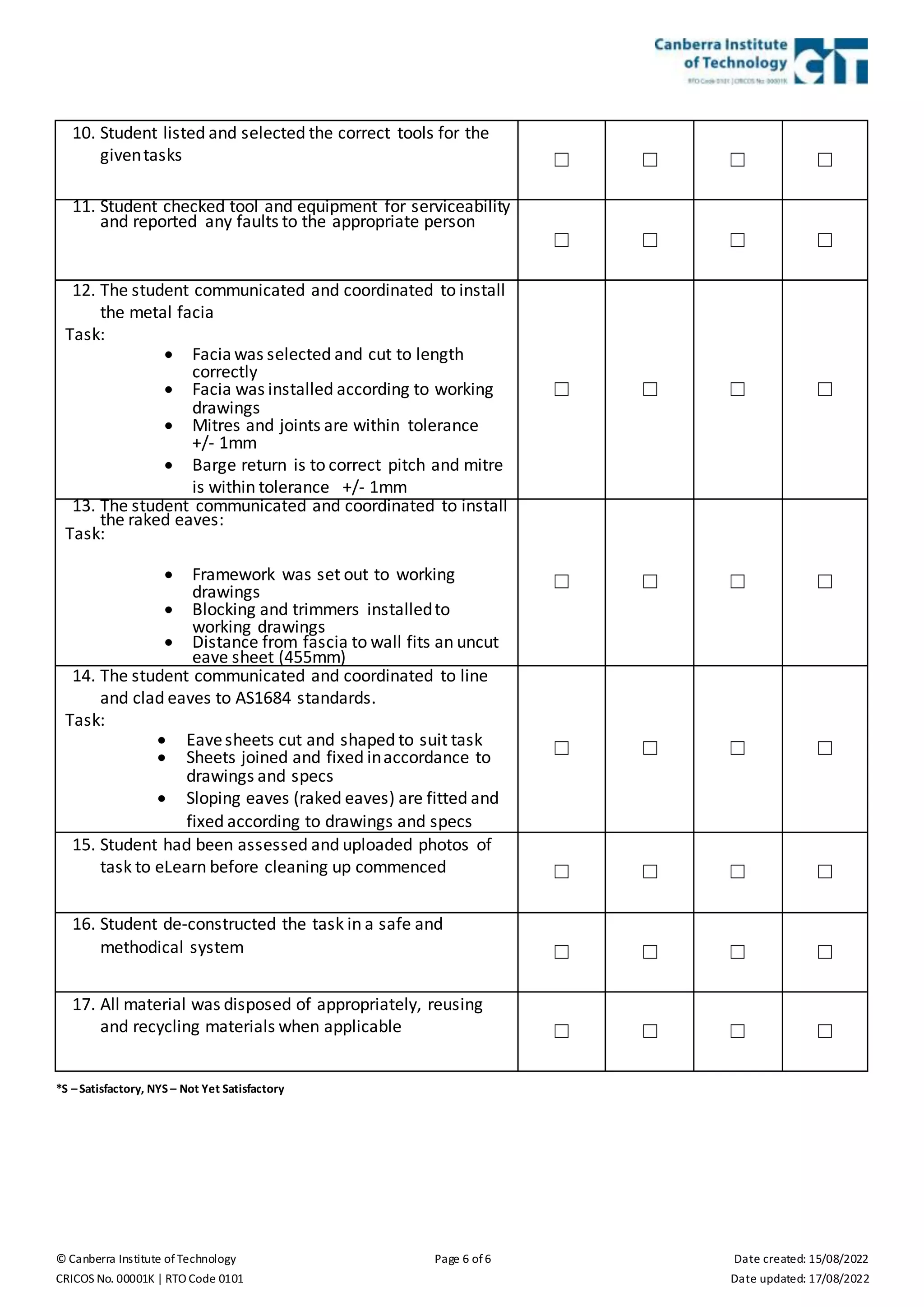 Practical Assessment-Construct eaves-Raked eaves | PDF