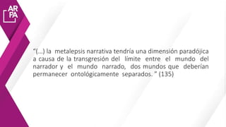 Metalepsis narrativa | PPTX