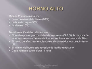 Metales ferrosos presenacion | PPTX
