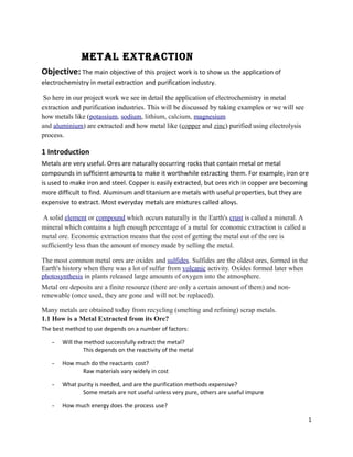 Metal extraction | RTF