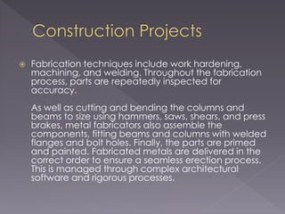 Metal Fabrication for Construction Projects | PPTX