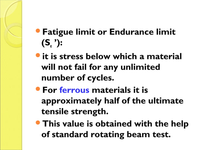 Metal fatigue ppt | PPT | Physics | Science