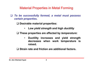 Metal forming 2 | PDF