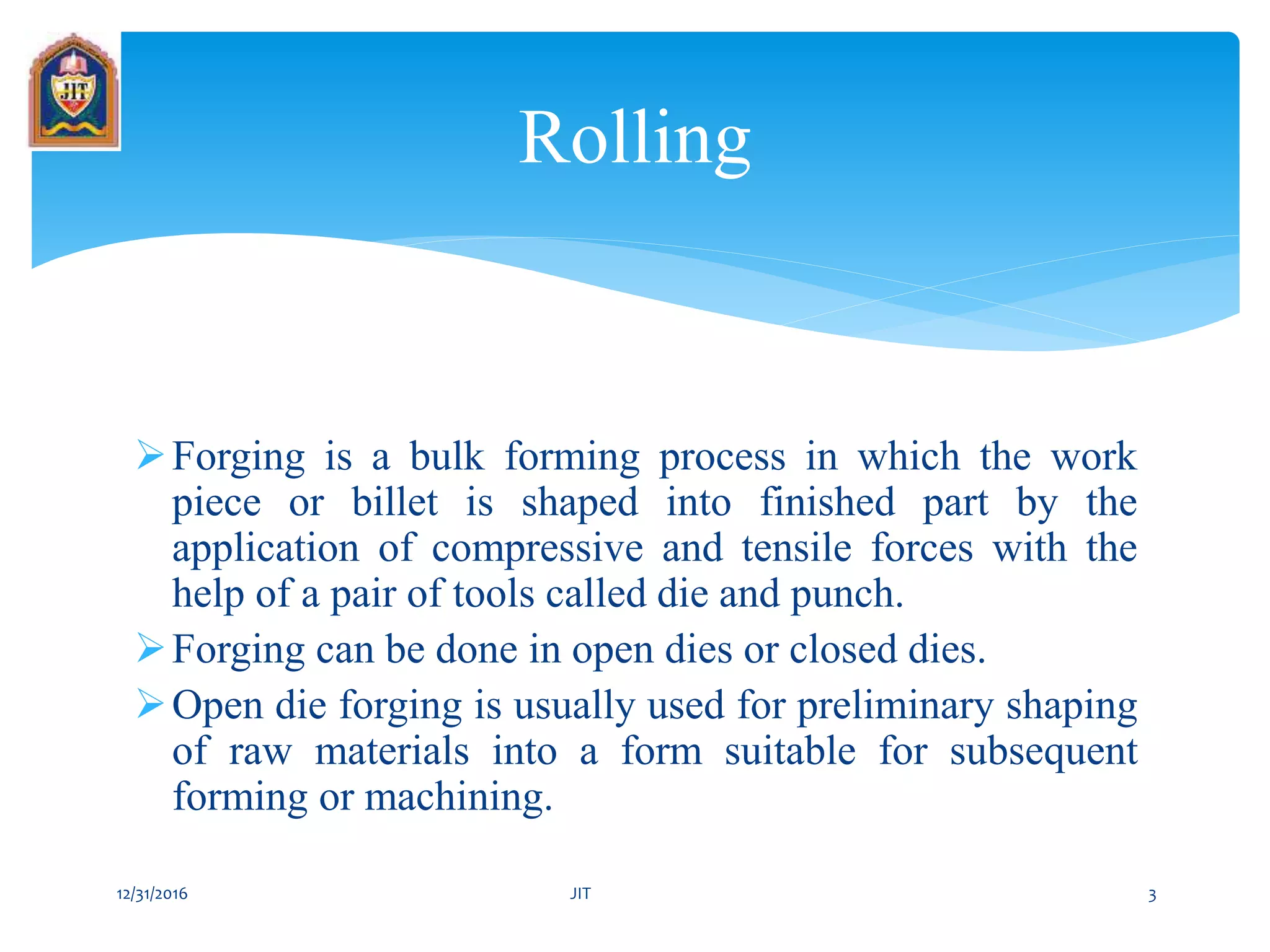 Metal forming process | PPTX | Business and Finance