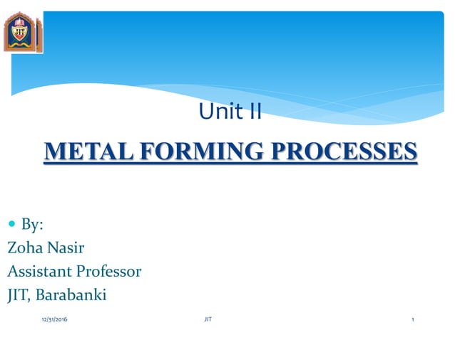 Metal forming process | PPT