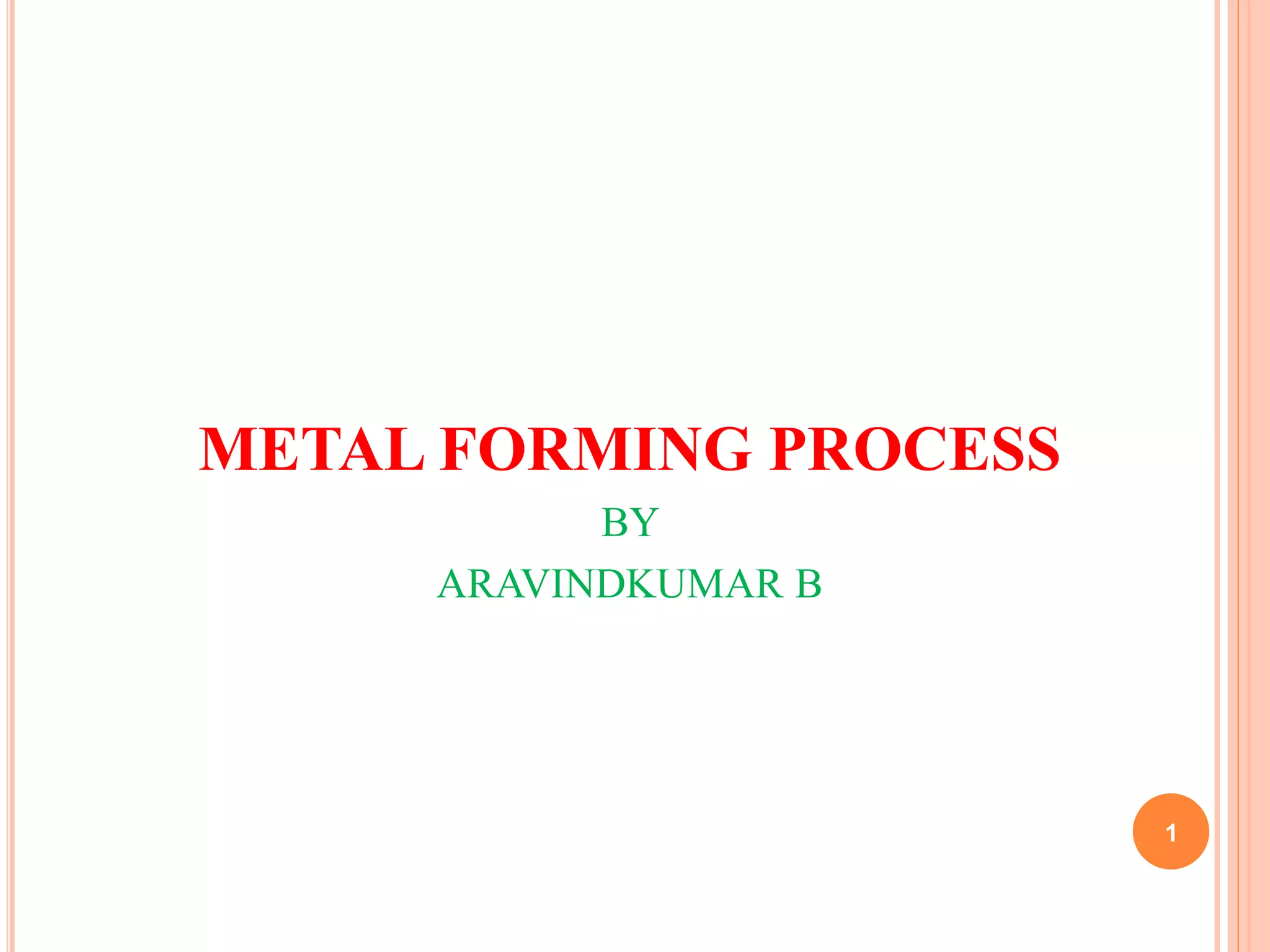Metal forming process | PPT