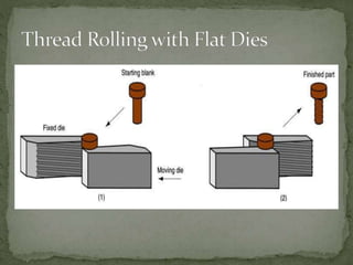 Metal forming process, Non chip forming machining process | PPTX