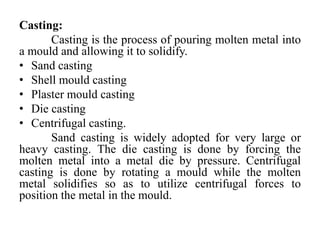 Metal forming processes | PPTX