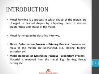 Metal forming processes rolling | PPT