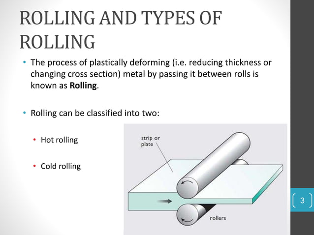 Metal forming processes rolling | PPT