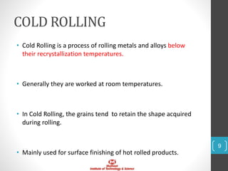Metal forming processes rolling | PPT