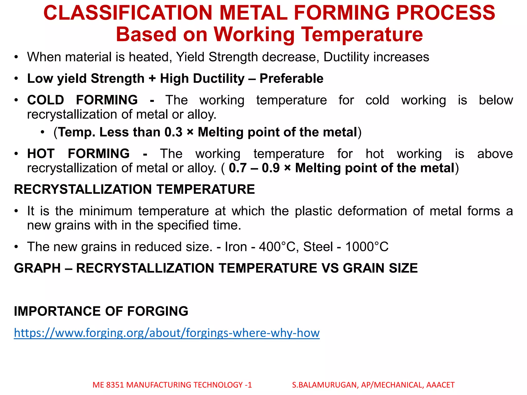 METAL FORMING PROCESS | PDF