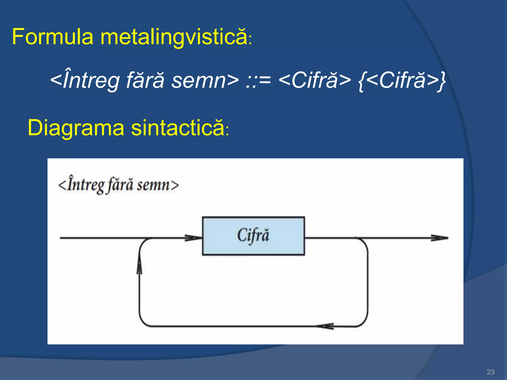 Metalimbajul BNF. Diagrame sintactice | PPT