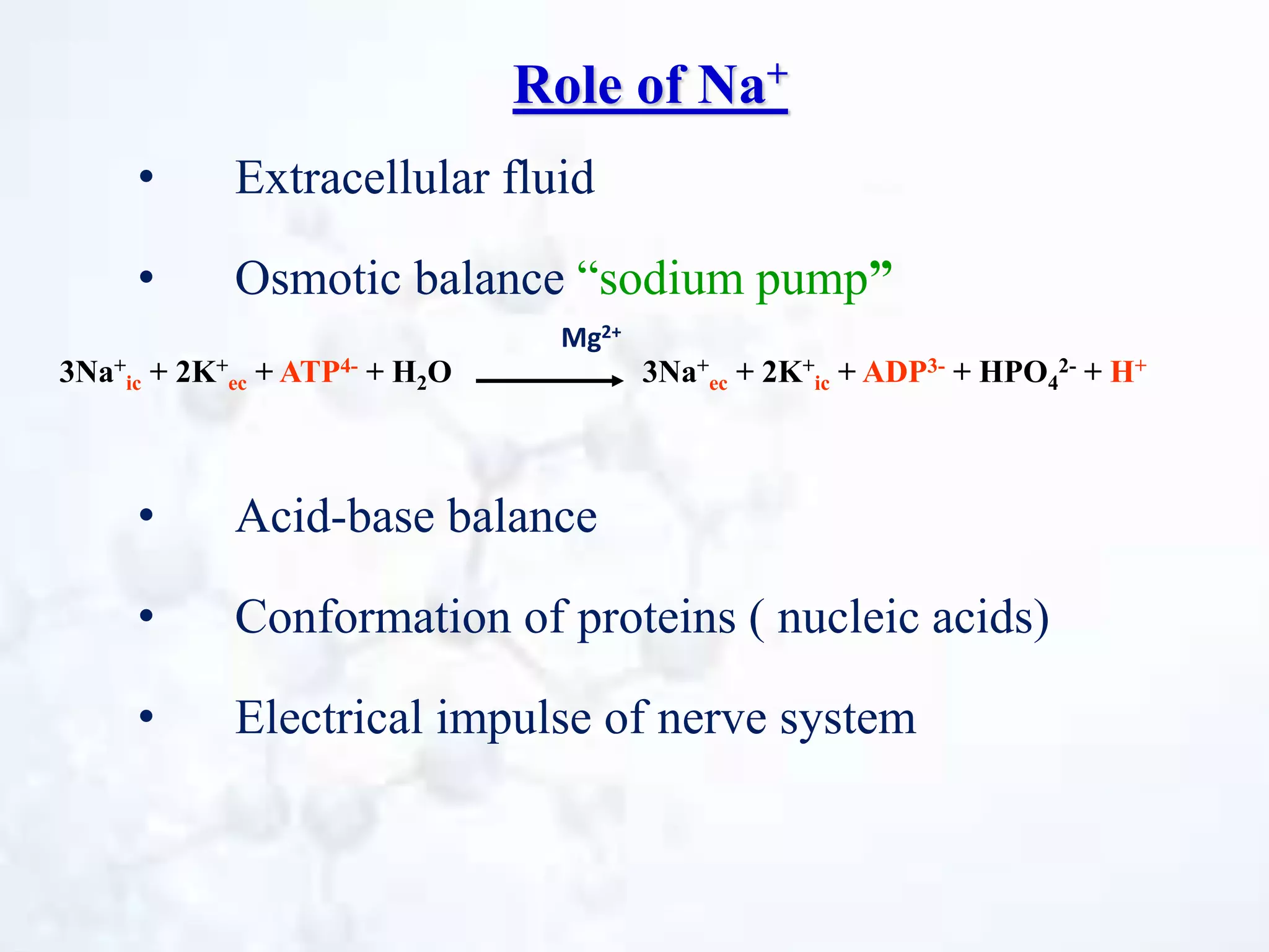 Metal ions in biological systems | PPT